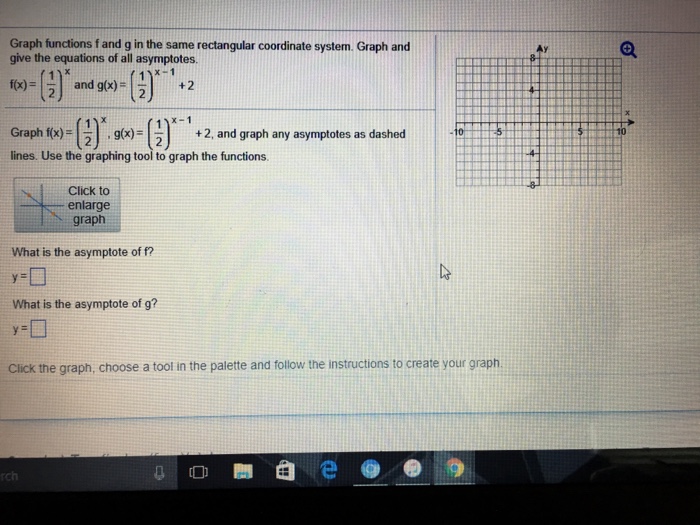 Solved Graph functions f and g in the same rectangular | Chegg.com
