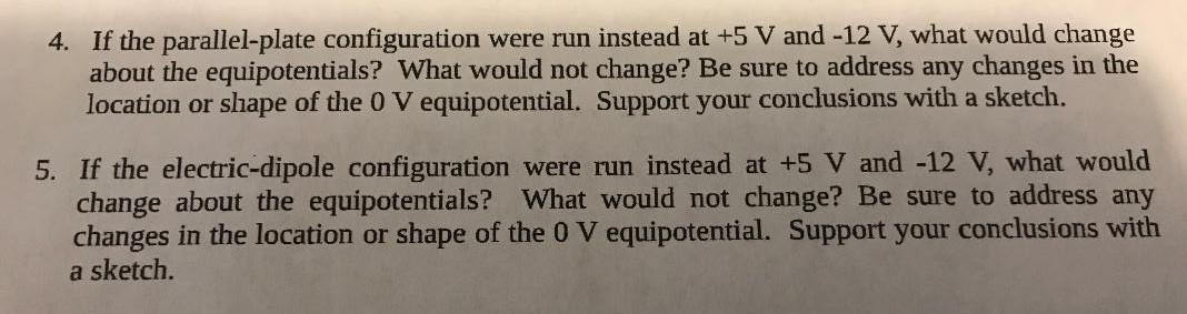 Solved 4. If the parallel-plate configuration were run | Chegg.com