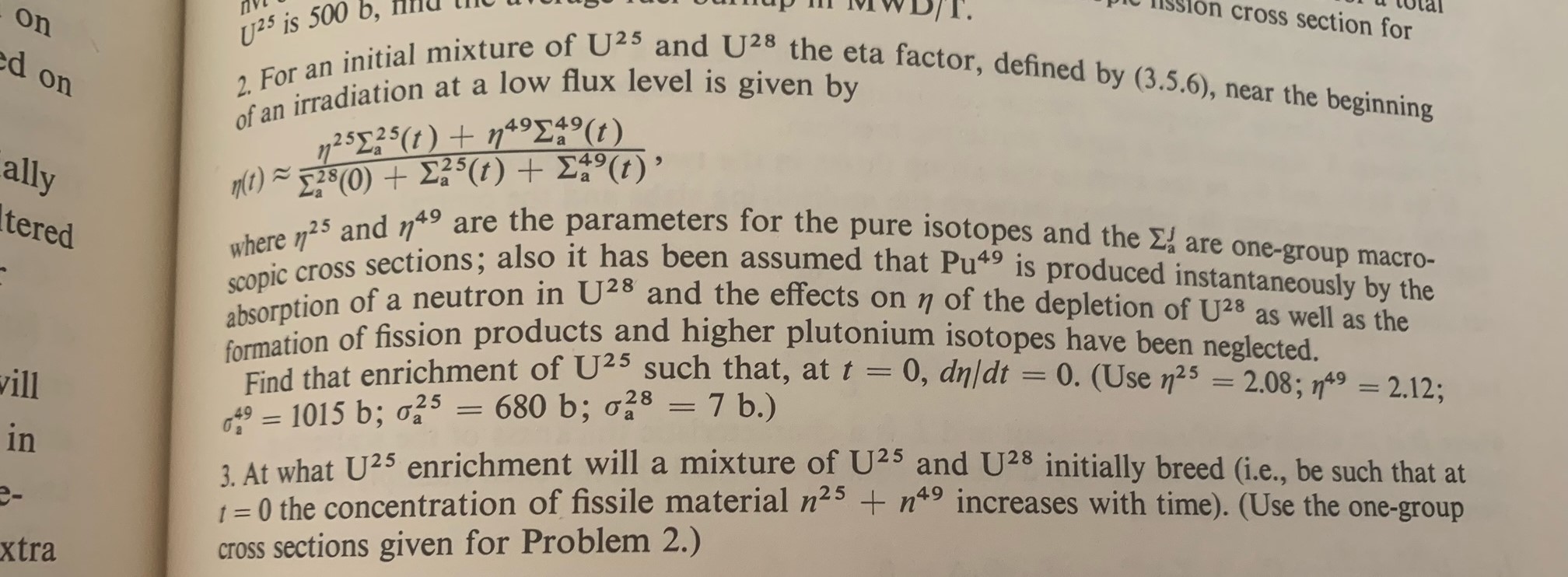 Solved Question #3 one group cross sections are shown at the | Chegg.com