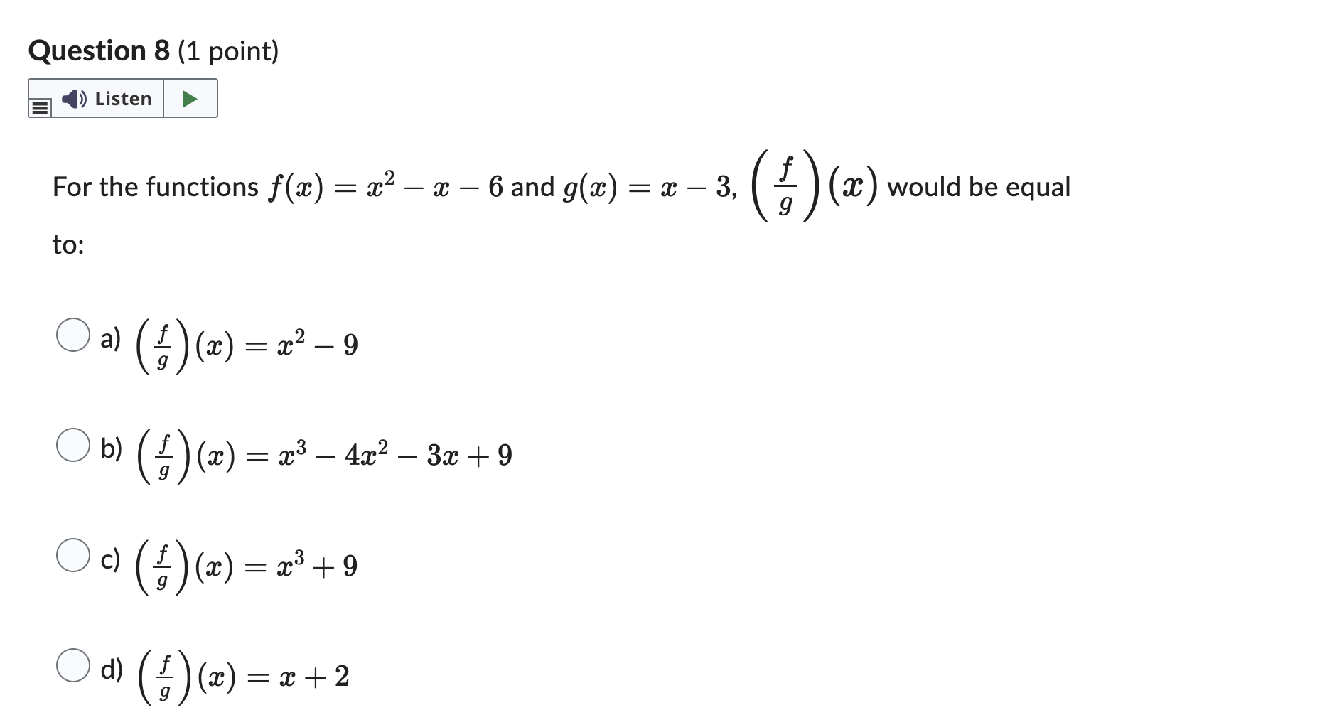 Solved For the functions f(x)=3x2−2x+1 and | Chegg.com