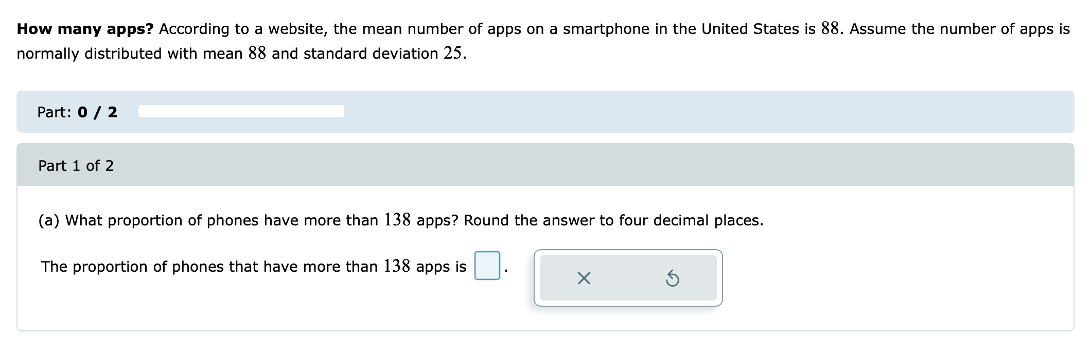 Solved How many apps? According to a website, the mean | Chegg.com