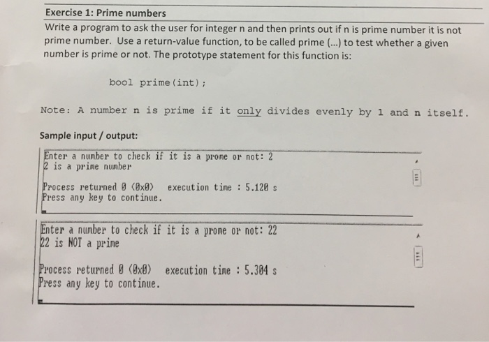 Solved Exercise 1 Prime Numbers Write A Program To Ask The 4543