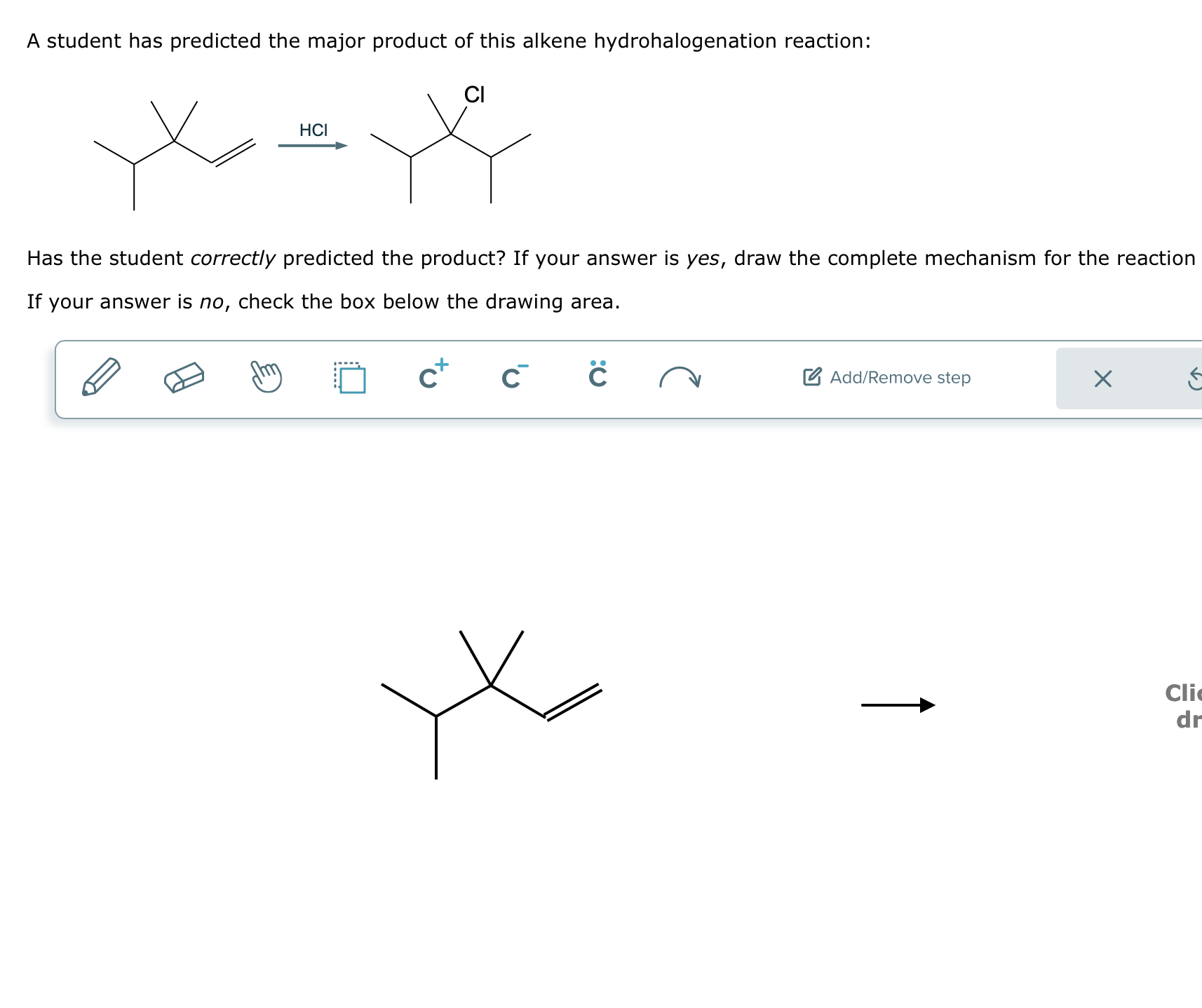 Solved A student has predicted the major product of this | Chegg.com