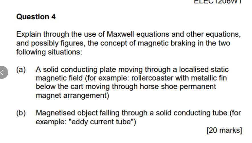 Solved Explain through the use of Maxwell equations and | Chegg.com
