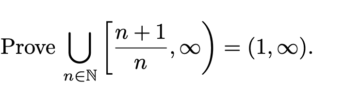 Solved п n +1 Prove U 1", 0– ♡ = (1,0). = n nEN | Chegg.com