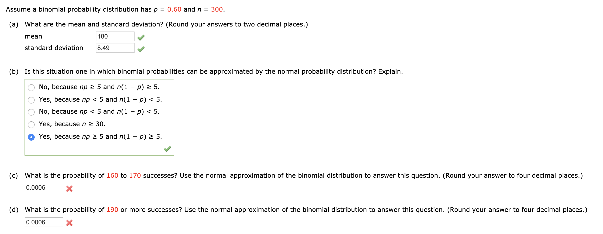 Solved Assume A Binomial Probability Distribution Has P Chegg