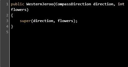 Solved Jeroo facing WEST You are writing a subclass of Jeroo | Chegg.com