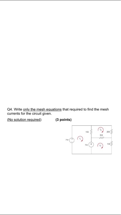 Solved Write only the mesh equations that required to find | Chegg.com Solved Write only the mesh equations that required to find | Chegg.com