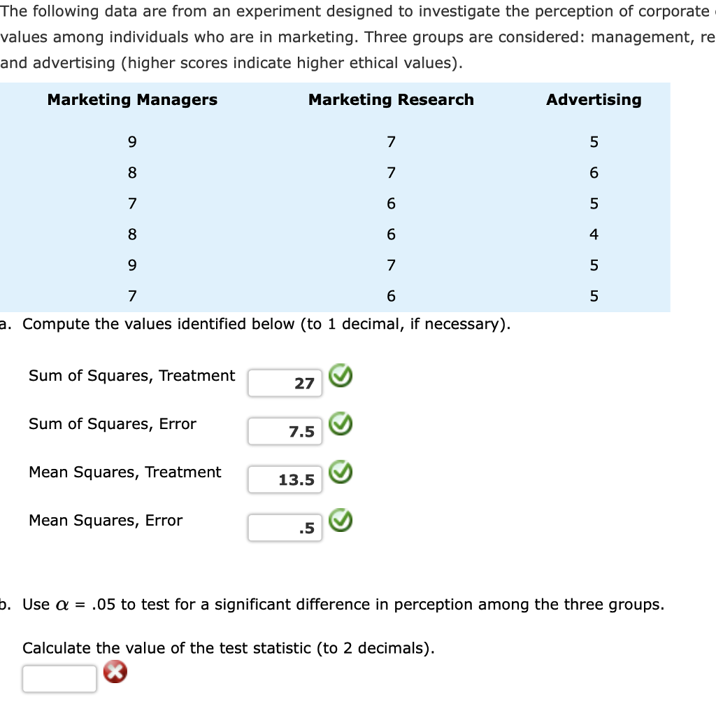 Solved Using a - .05, determine where differences between | Chegg.com