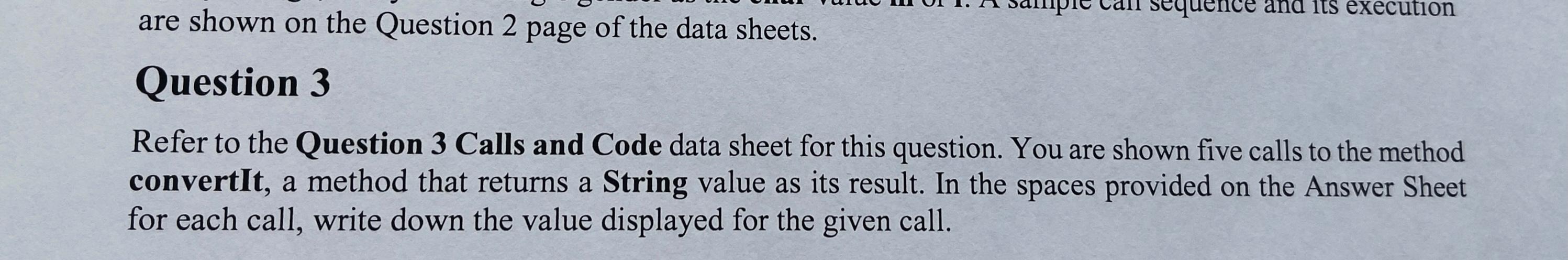 Solved sequence and its execution are shown on the Question | Chegg.com