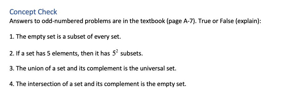 Solved Concept Check Answers to odd-numbered problems are in | Chegg.com