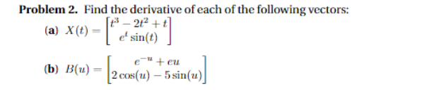 Solved Problem 2. Find the derivative of each of the | Chegg.com