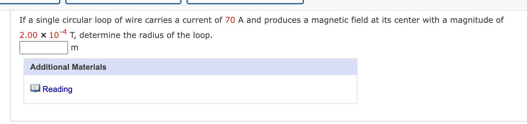 Solved If a single circular loop of wire carries a current | Chegg.com