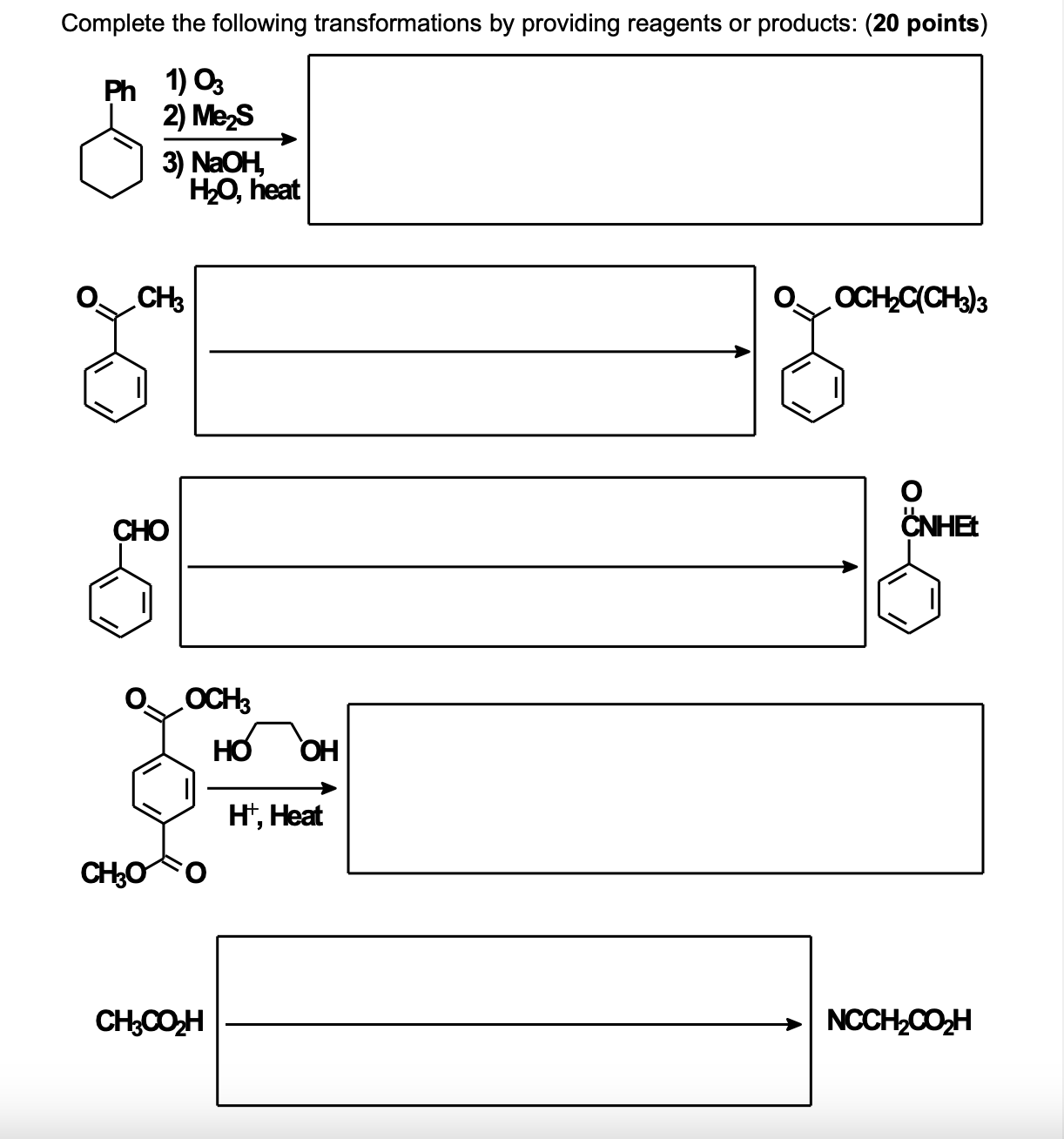 Solved Complete the following transformations by providing | Chegg.com