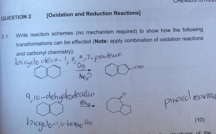 Solved Write reaction schemes (no mechanism required) to | Chegg.com
