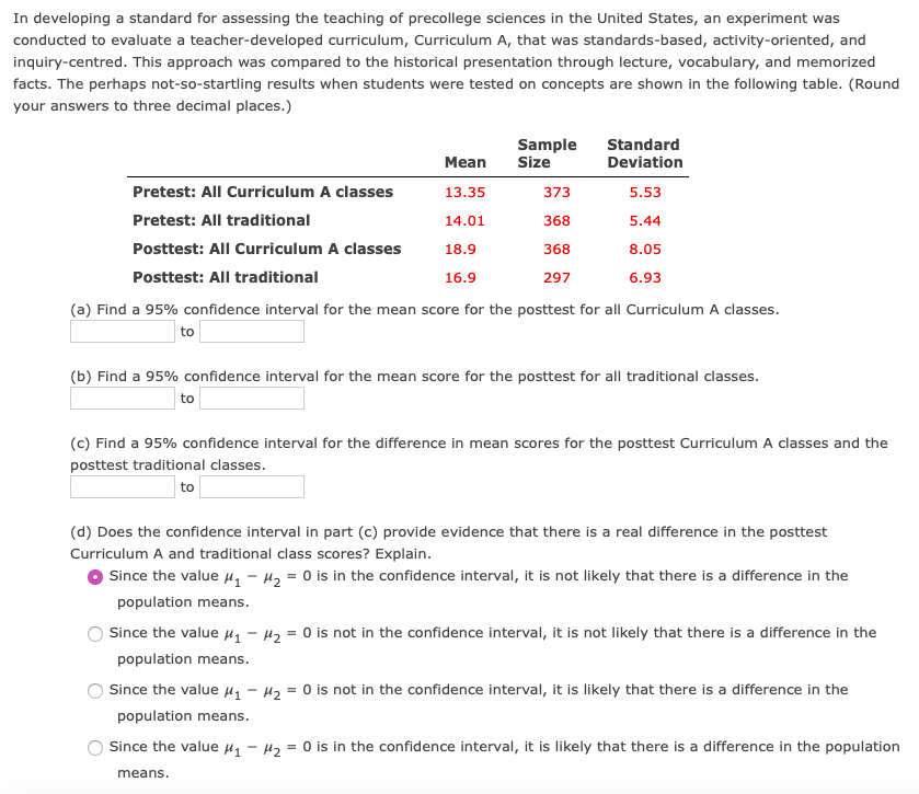 Solved In developing a standard for assessing the teaching | Chegg.com