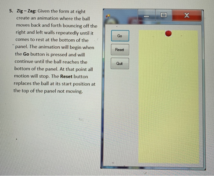 5. Zig -Zag: Given the form at right create an | Chegg.com