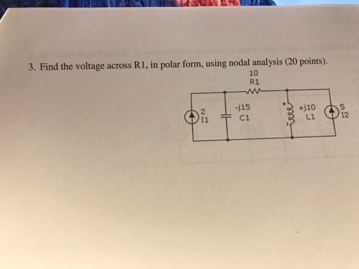 Solved Find the voltage across R1, in polar form, using | Chegg.com