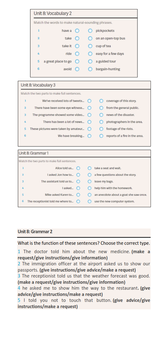 Solved Unit 7: Grammar 3 Choose the best word to complete | Chegg.com