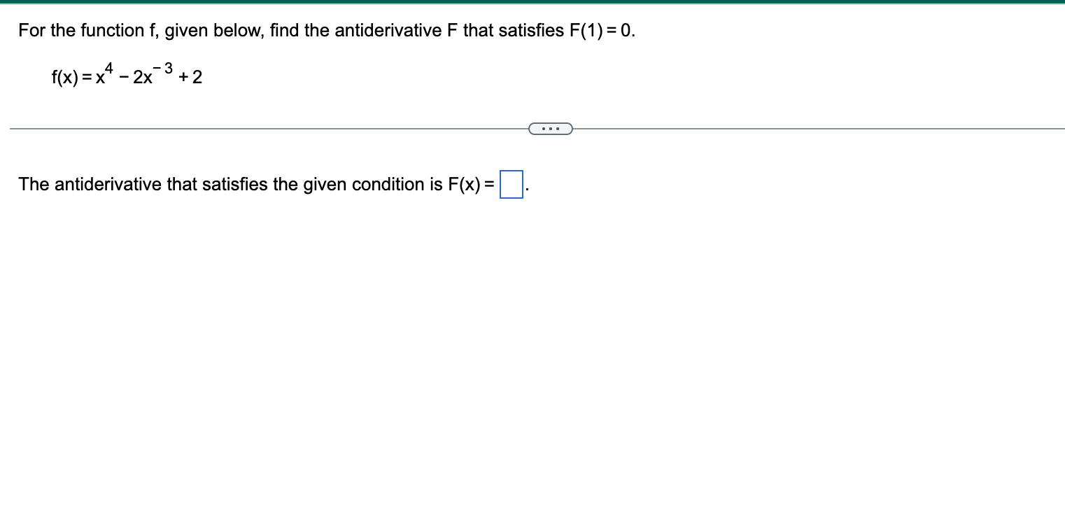 Solved For the function f, given below, find the | Chegg.com