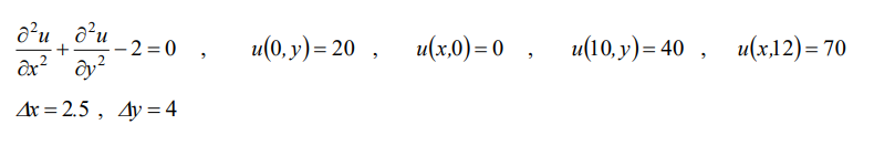 Solved The numerical solution of the partial differential | Chegg.com