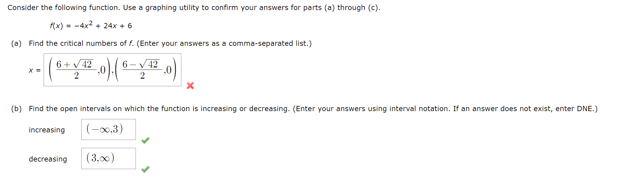 Solved Consider the following function. Use a graphing | Chegg.com