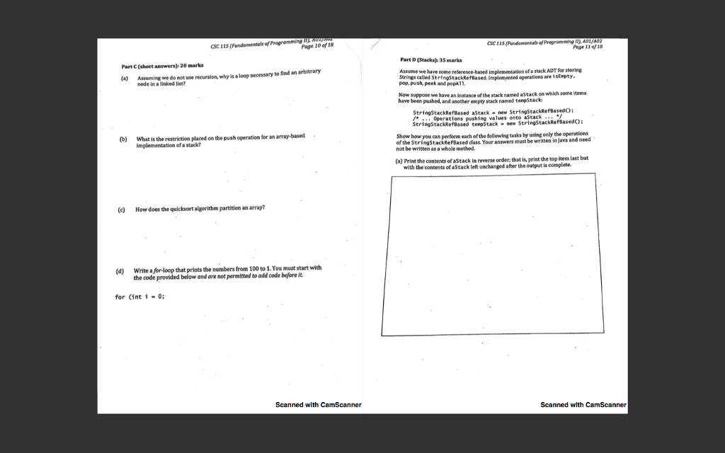 Solved CSC 115 (Fundamentals o Programming s Page 10 of e | Chegg.com