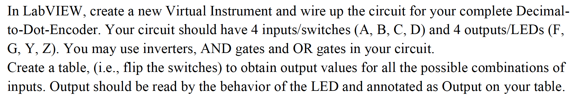 Solved In LabVIEW, create a new Virtual Instrument and wire | Chegg.com