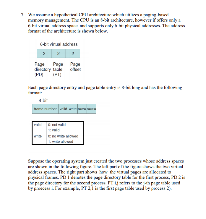 7. We assume a hypothetical CPU architecture which | Chegg.com