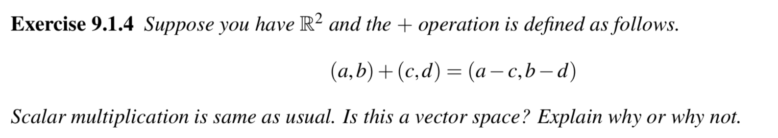 Solved Exercise 9.1.4 Suppose you have R2 and the + | Chegg.com