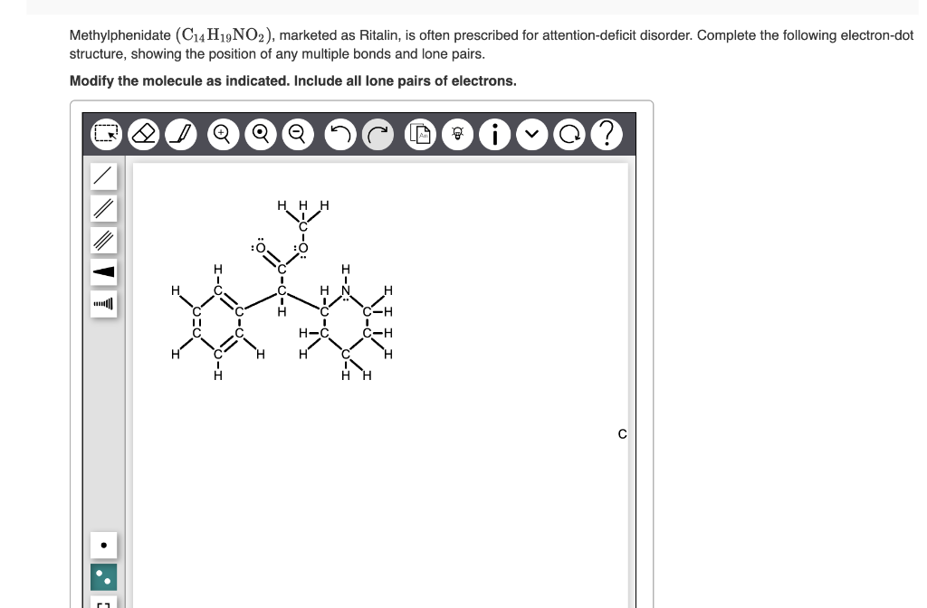 Solved Methylphenidate (C14H19NO2), marketed as Ritalin, is | Chegg.com