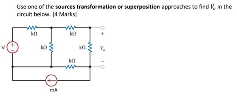 Solved Use One Of The Sources Transformation Or