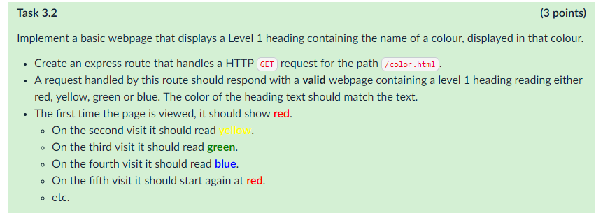 Solved Task 32 3 Points Implement A Basic Webpage That 