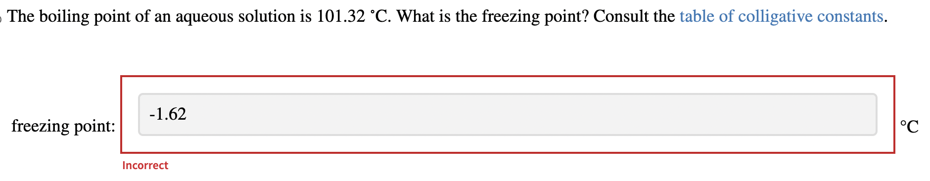 Solved The boiling point of an aqueous solution is 101.32∘C. | Chegg.com