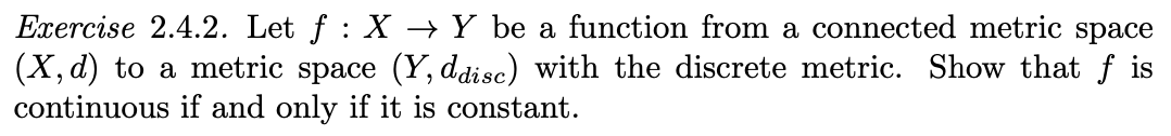 Solved Exercise 2.4.2. Let f:X + Y be a function from a | Chegg.com
