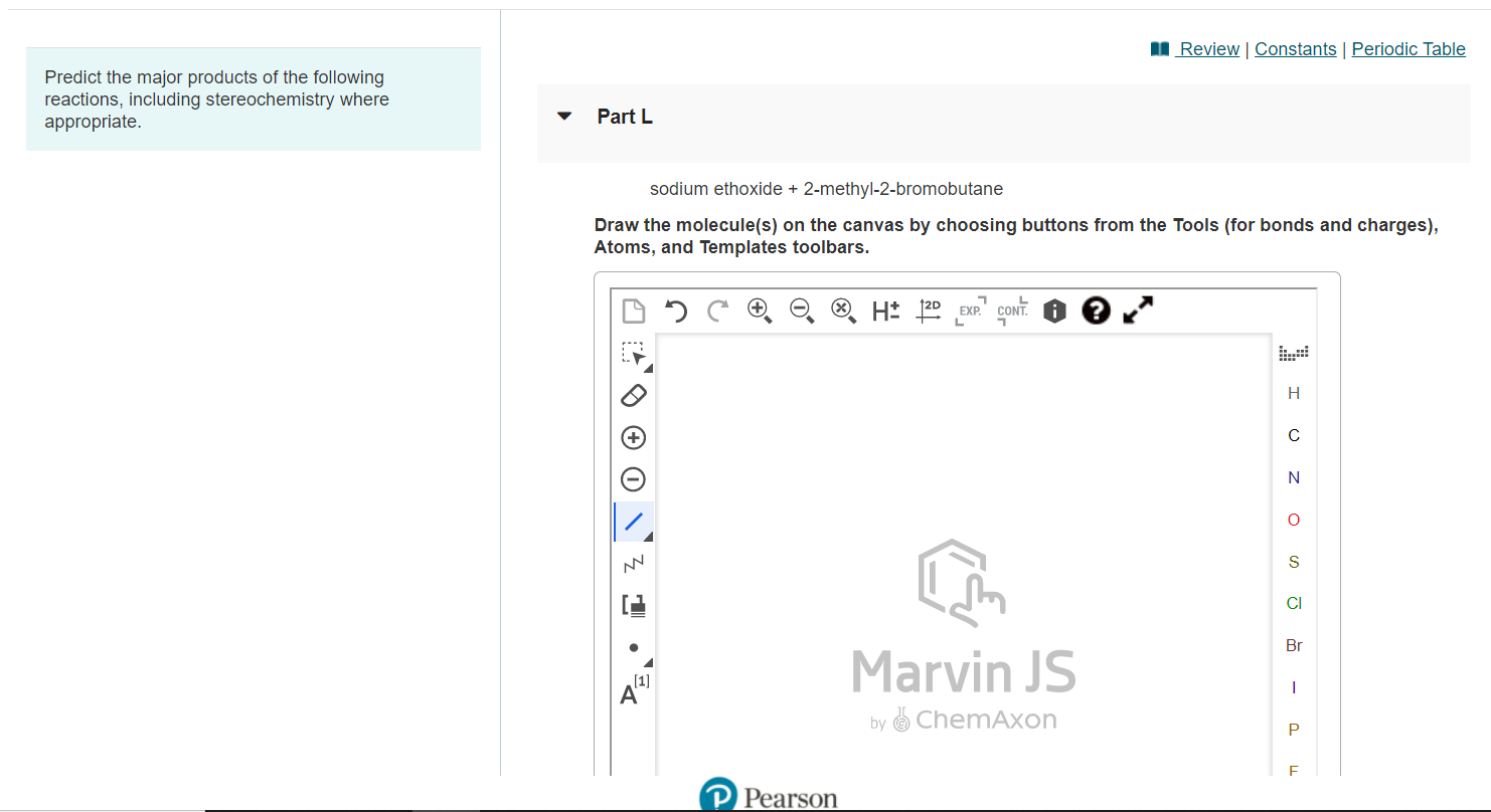 Solved Review Constants Periodic Table Predict the major | Chegg.com