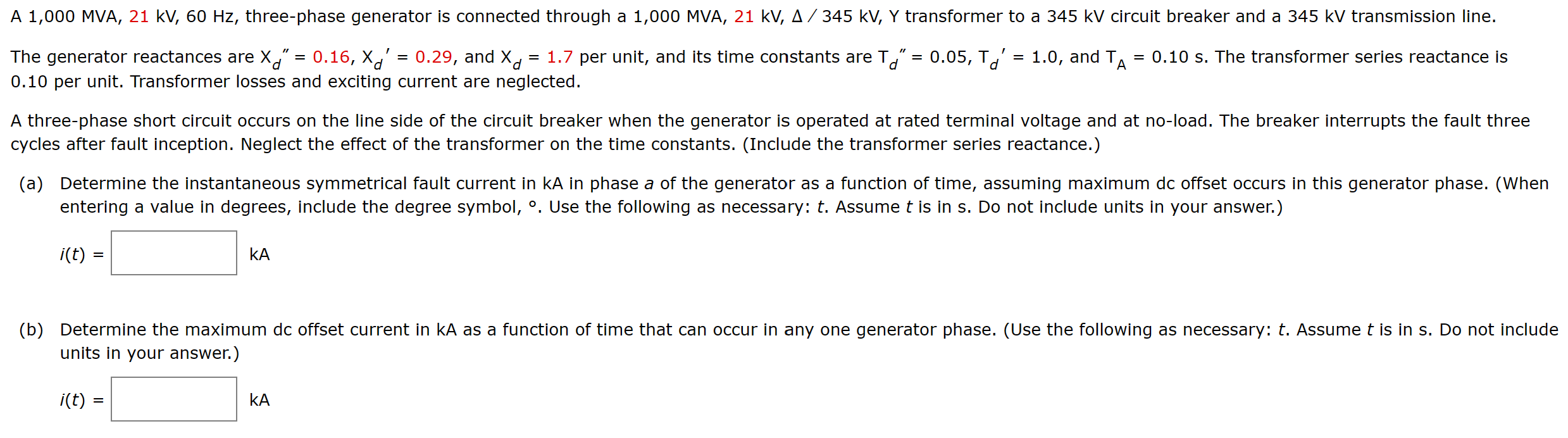 Solved 0.10 ﻿per unit. Transformer losses and exciting | Chegg.com