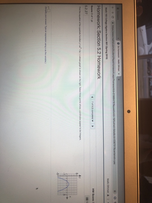 Solved Do Homework Section 5 2 Homework 5 2 27