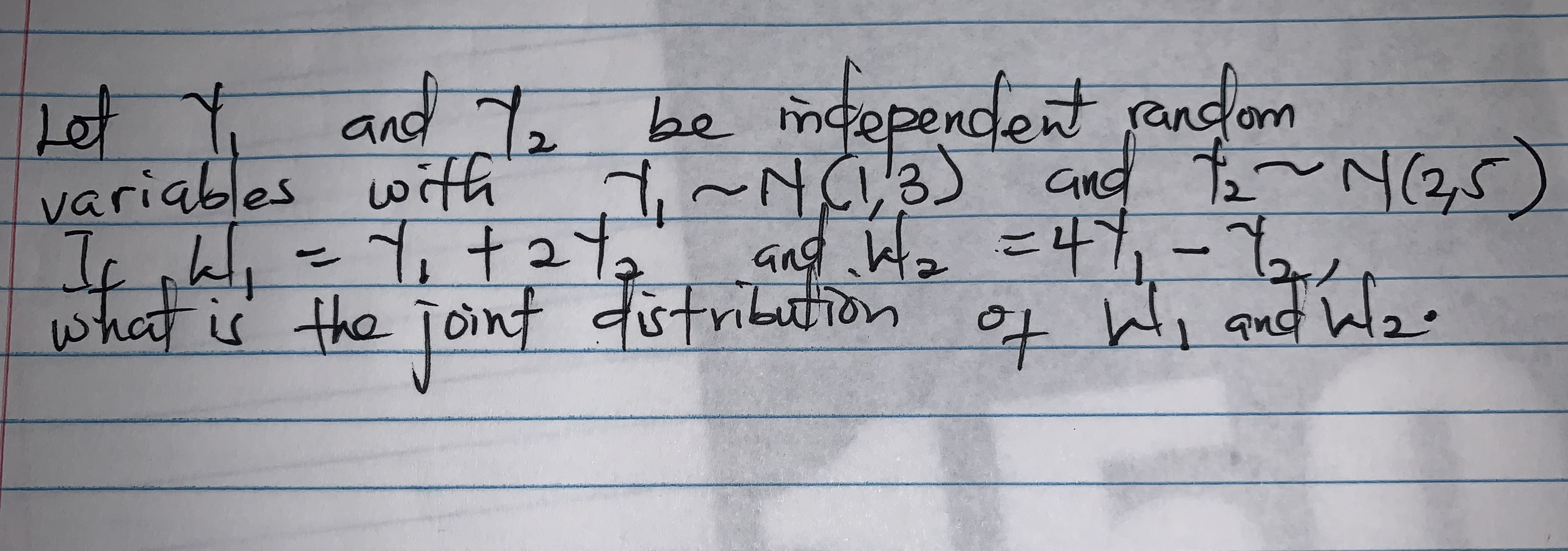 Solved Let Y1 and Y2 be infependent random variables with | Chegg.com