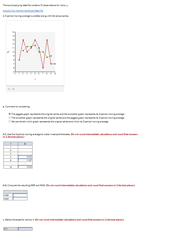 The sccomponying data file conta'ns 10 ﻿observations | Chegg.com