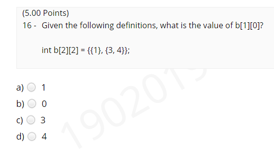 Solved (5.00 Points) 16- Given the following definitions, | Chegg.com