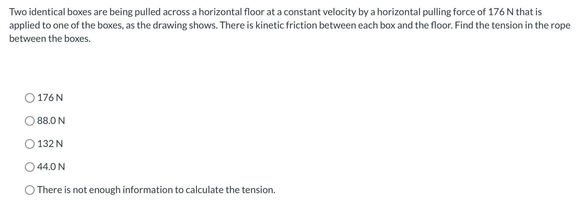 Solved Two identical boxes are being pulled across a | Chegg.com