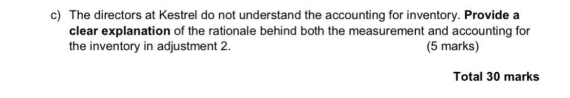 Solved 2. Kestrel holds 3 different products in inventory at | Chegg.com