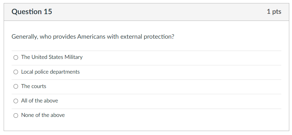 Generally, who provides Americans with external | Chegg.com