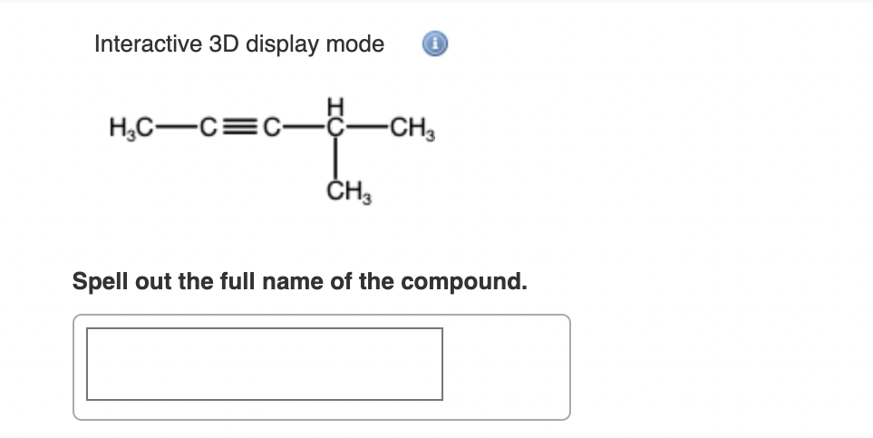Solved Interactive 3D display mode Spell out the full name | Chegg.com