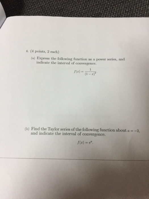 Solved Express the following function as a power series, and | Chegg.com