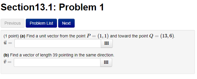 Solved Section 13.1: Problem 1 Previous Problem List Next (1 | Chegg.com