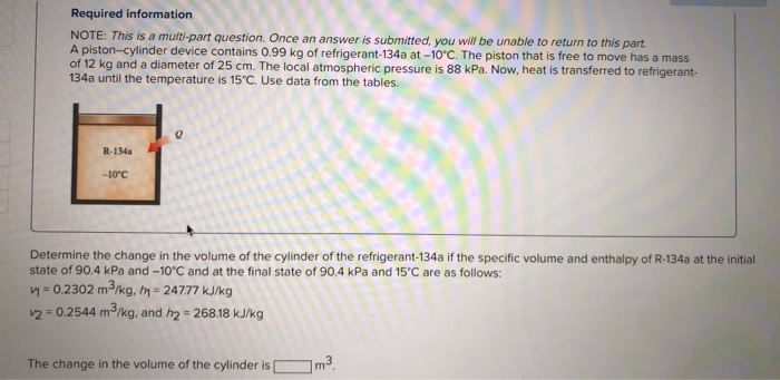 Solved Required information NOTE: This is a multi-part | Chegg.com