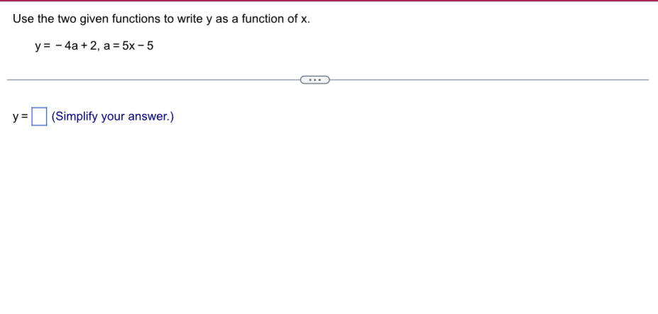Solved Use the two given functions to write y as a function | Chegg.com