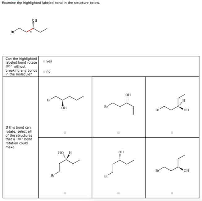 Solved Examine the highlighted labeled bond in the structure | Chegg.com